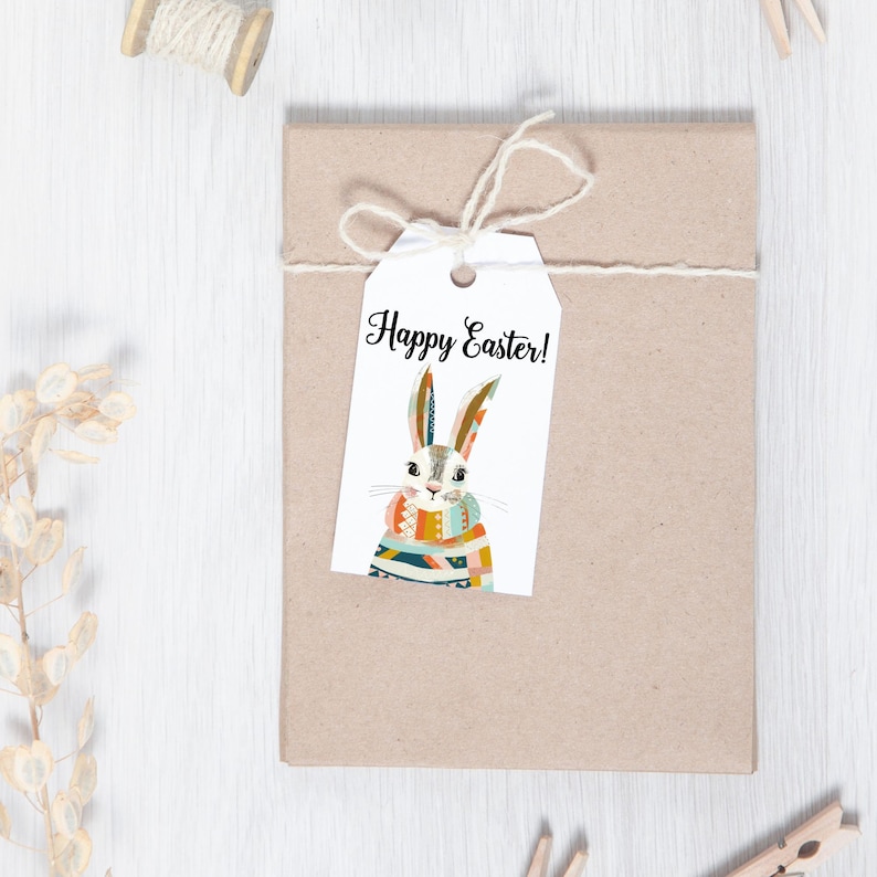 Easter Gift Tags, Printable Easter Basket Tags, Digital Download to ...