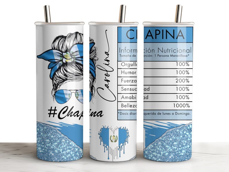 Custom Guatemala 20oz Skinny Tumbler for Women Guatemala Coffee Cup ...