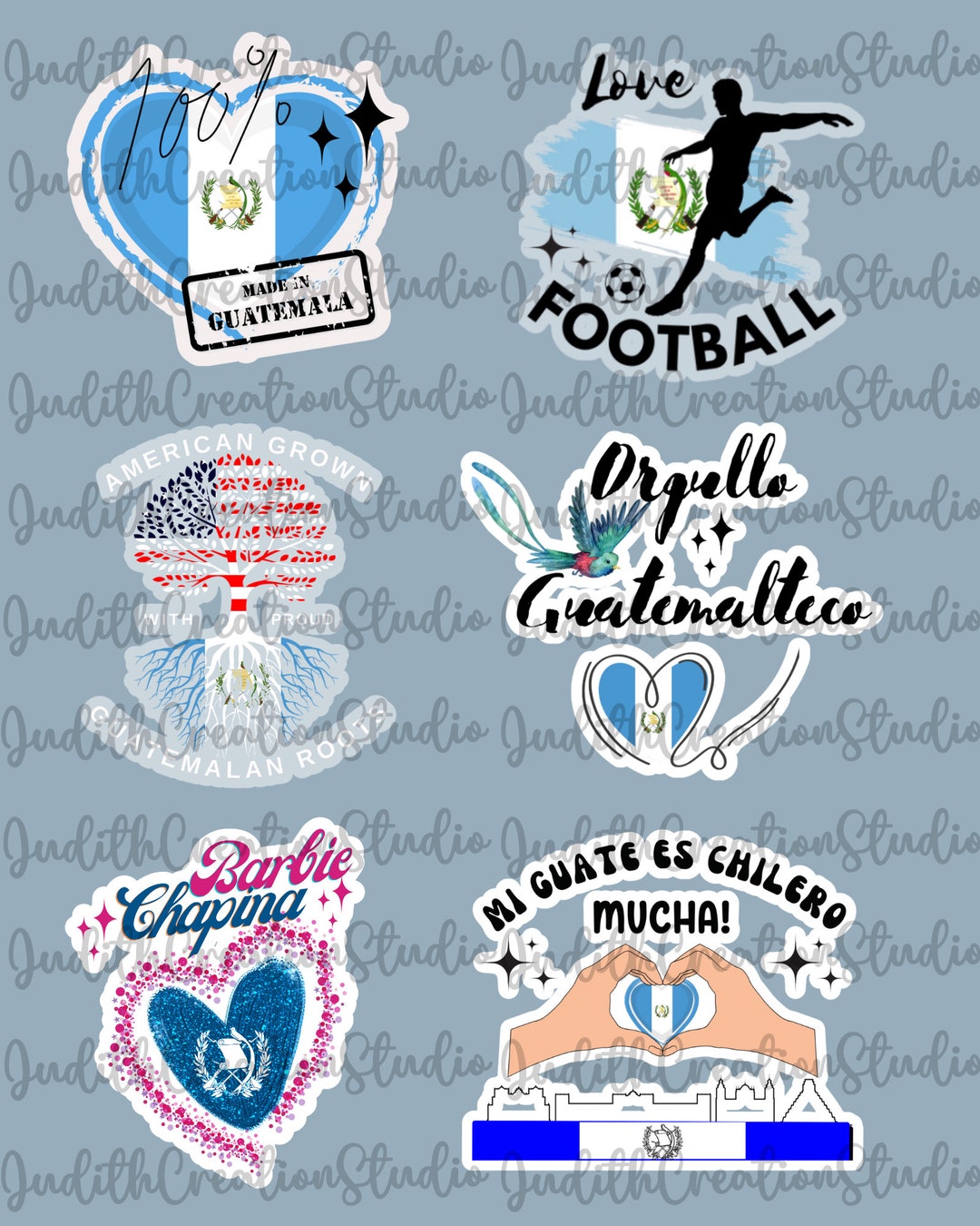 Guatemala Stickers PNG Digital Download | Guatemala Flag - Etsy