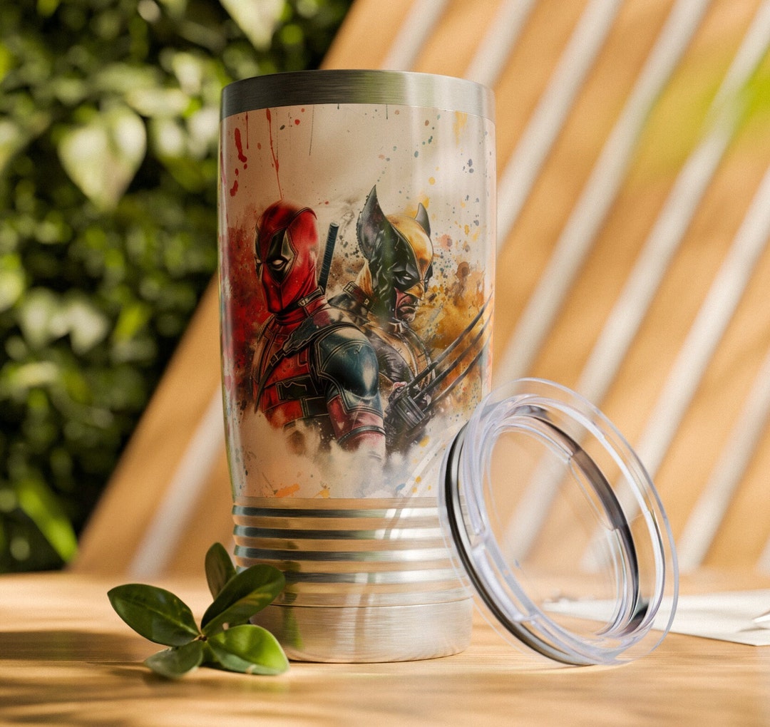 Deadpool and Wolverine Themed Tumbler, Coffee Cup 20oz - Etsy