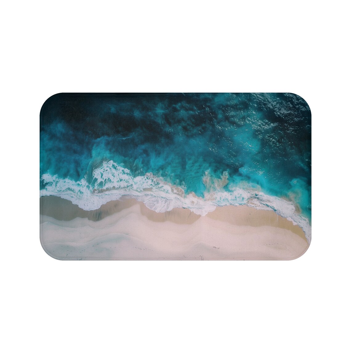 At the Ocean on the Beach Bath Mat - Etsy