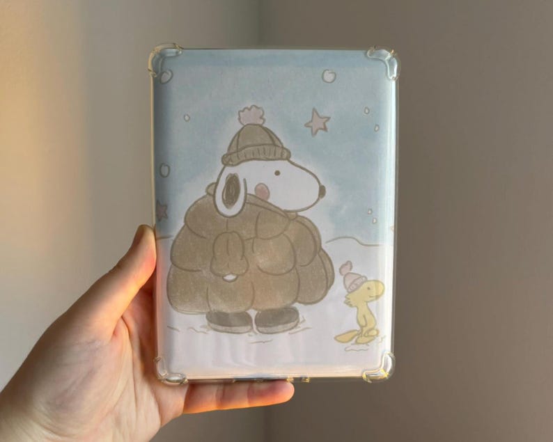 Snow Snoopy Inspired Kindle Insert – Handmade the Peanuts Soft Cute E ...