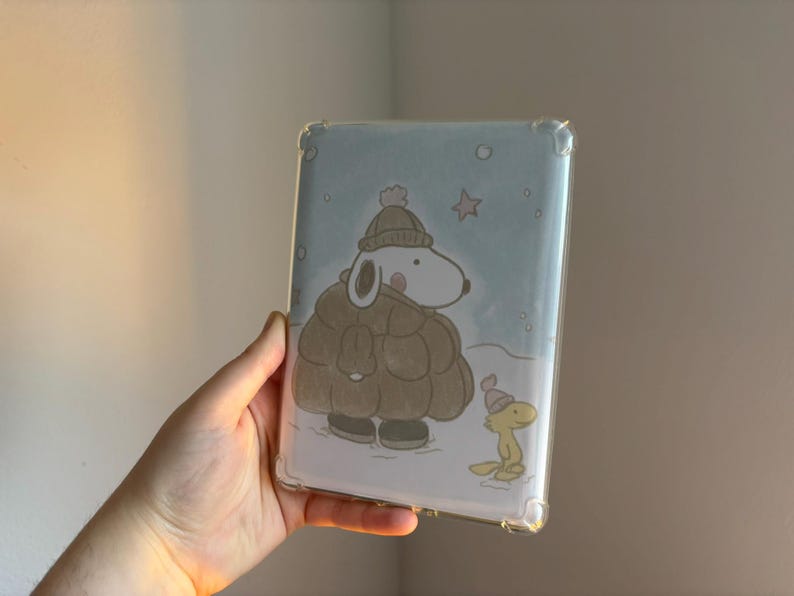 Snow Snoopy Inspired Kindle Insert – Handmade the Peanuts Soft Cute E ...