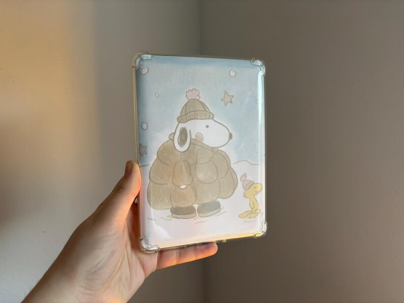Snow Snoopy Inspired Kindle Insert – Handmade the Peanuts Soft Cute E ...