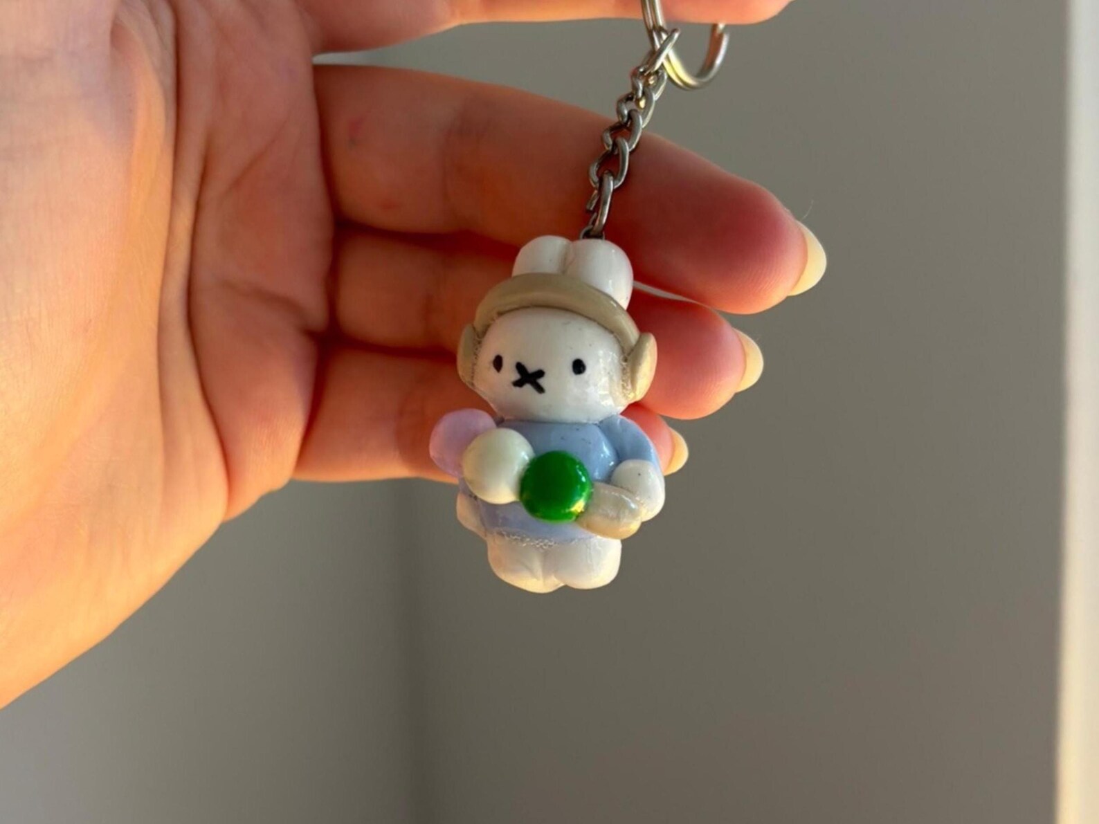 Handmade Tanghulu Miffy Keychain – Cute Kawaii Polymer Clay Bunny Bag ...