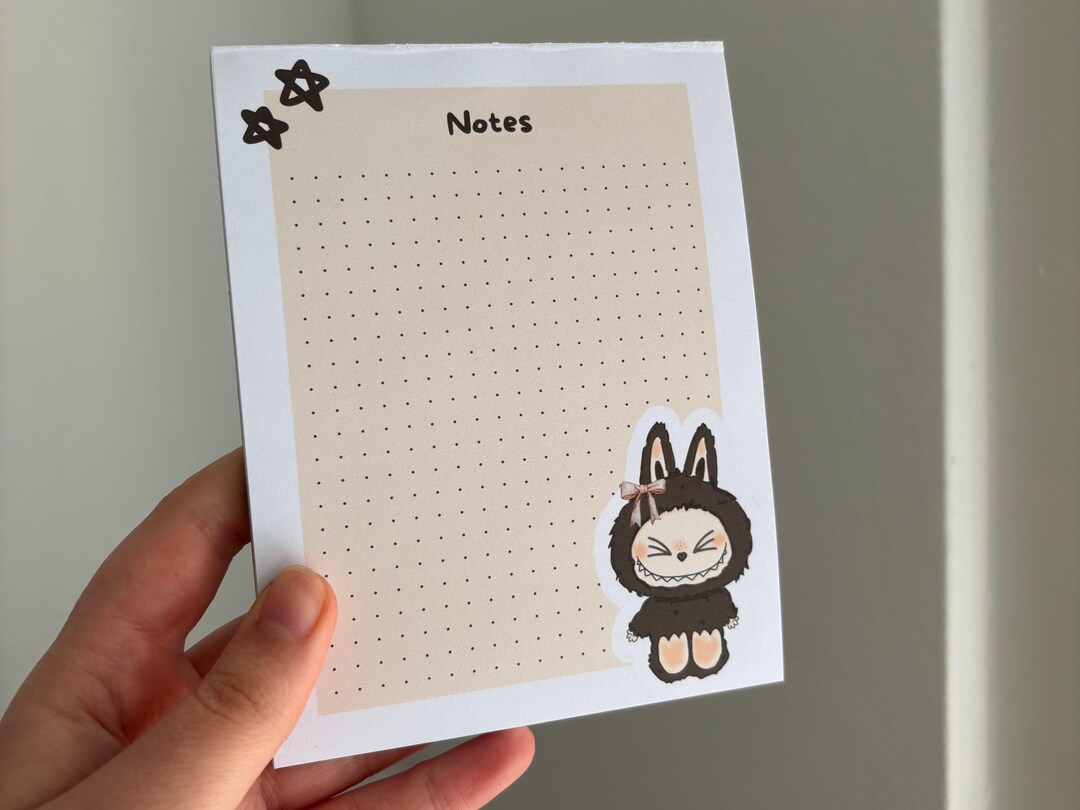 Labubu “have a Seat” Notepad – Cute HAS Memo Pad, the Monsters ...