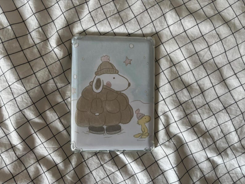 Snow Snoopy Inspired Kindle Insert – Handmade the Peanuts Soft Cute E ...