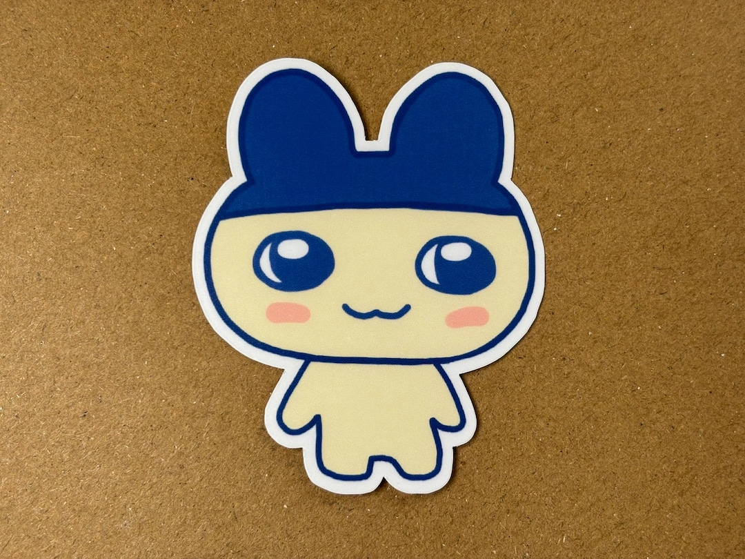 Mametchi Tamagotchi Inspired Vinyl Sticker – Handmade Laminated Kawaii ...