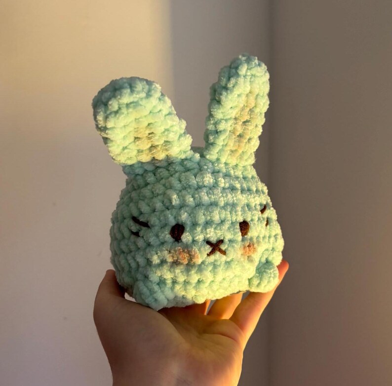 Crochet Matcha Bunny Plushie Amigurumi Crochet, Kawaii Bunny, Matcha ...