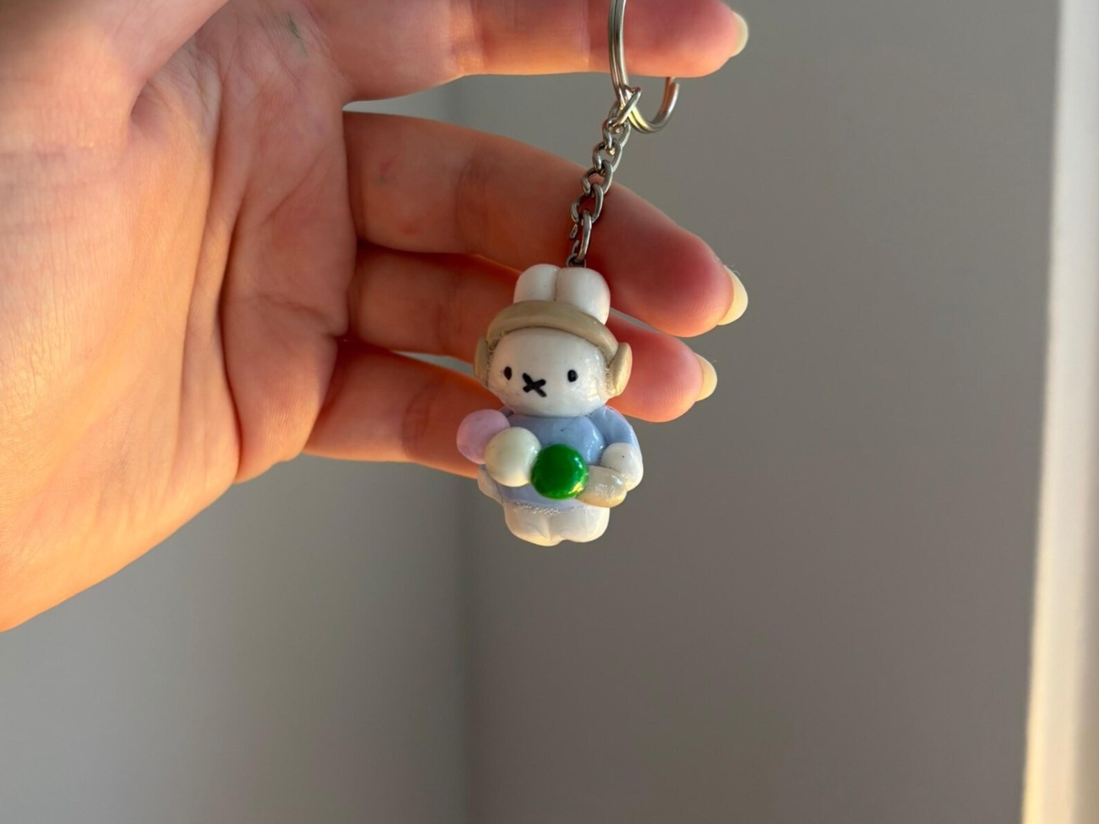 Handmade Tanghulu Miffy Keychain – Cute Kawaii Polymer Clay Bunny Bag ...