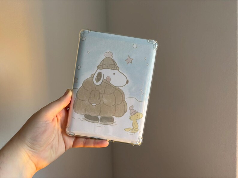 Snow Snoopy Inspired Kindle Insert – Handmade the Peanuts Soft Cute E ...