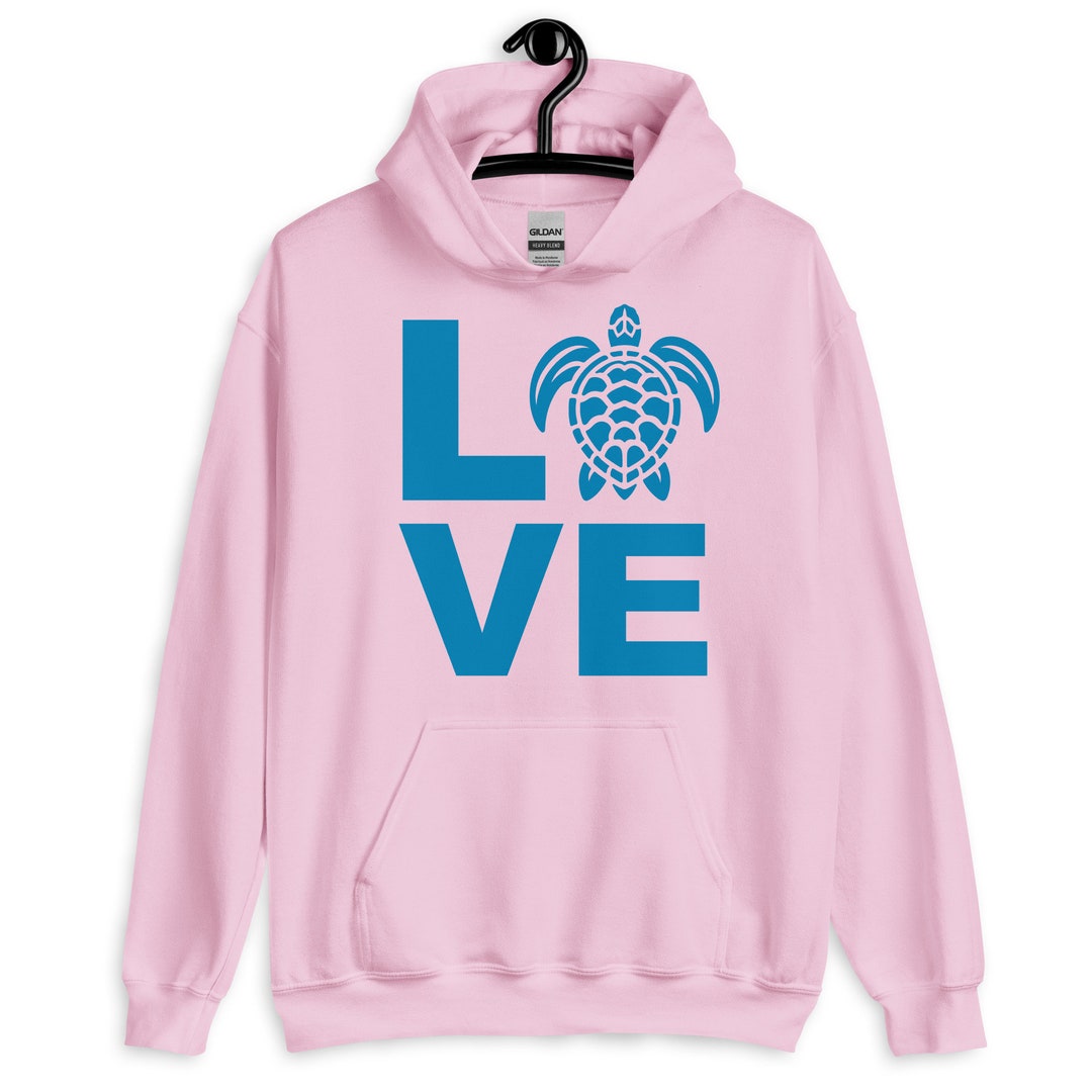 Love Turtle Unisex Hoodie, Turtle Pattern Hoodie, Turtle Theme Hoodie ...