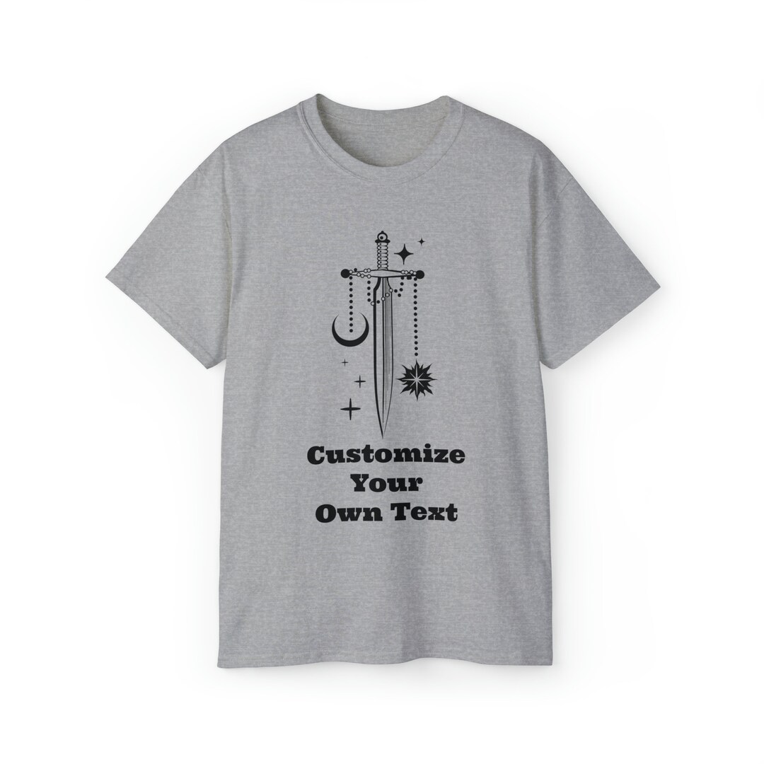 CUSTOM Sword T-shirt3 Celestial Sword Shirt Personalized - Etsy