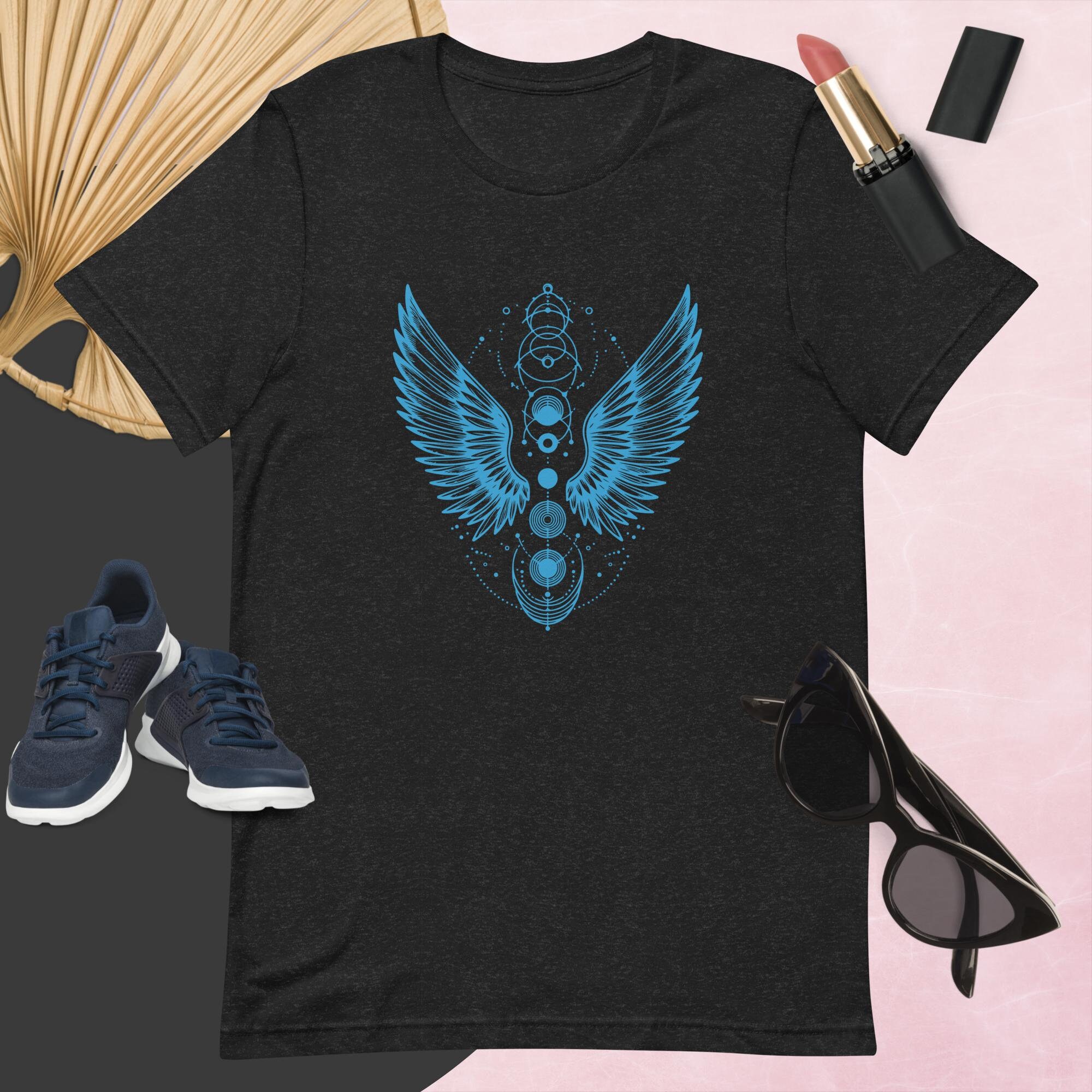 Angel Wings Unisex T-shirt, Celestial Wings T-shirt, Spiritual Wing T ...