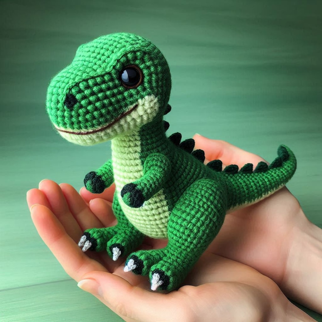 Tyrannosaurus Dinosaur No Sew Crochet Pattern Dinosaur Jurassic World ...