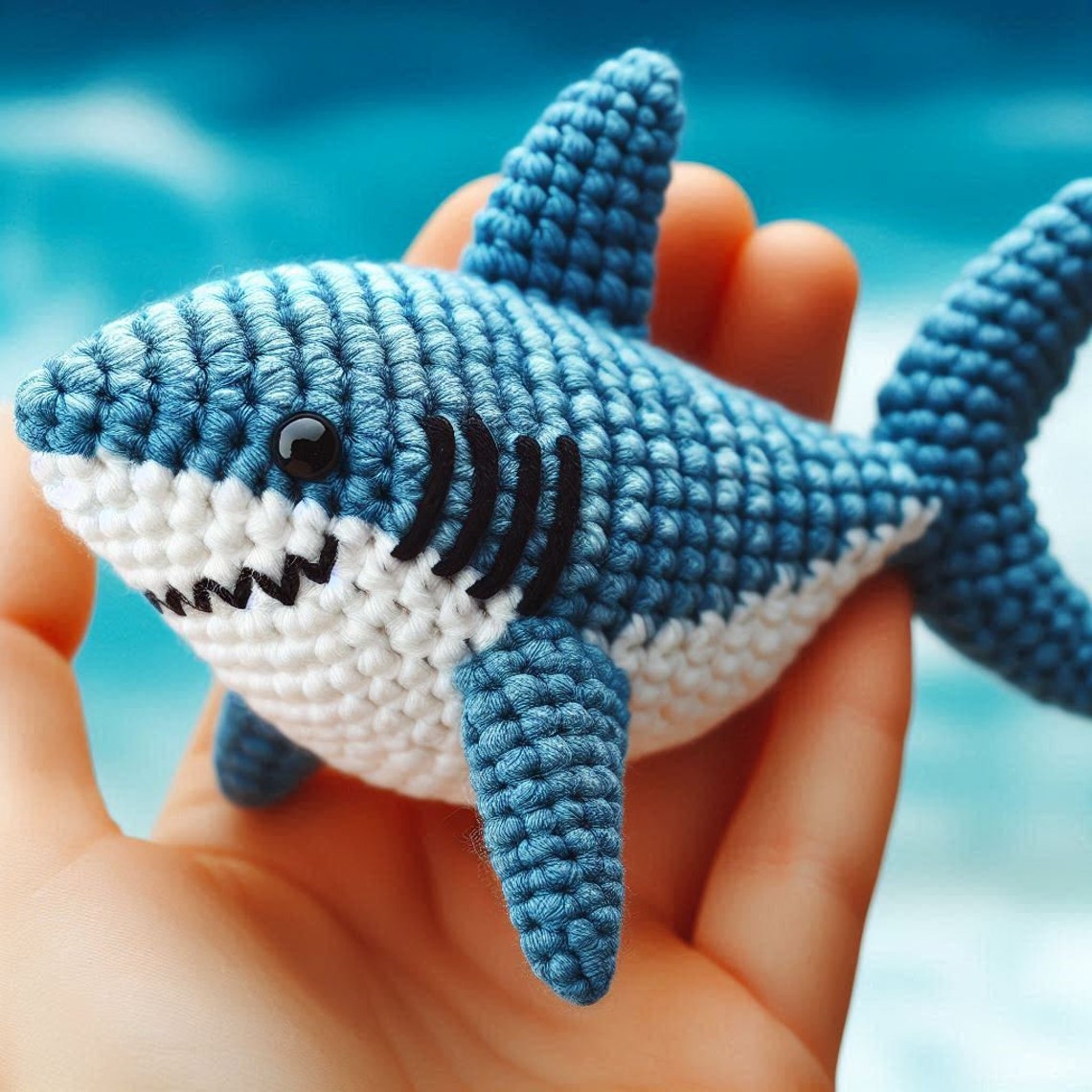 Shark Crochet PDF Pattern, Crochet Shark Amigurumi PDF Pattern, Crochet ...