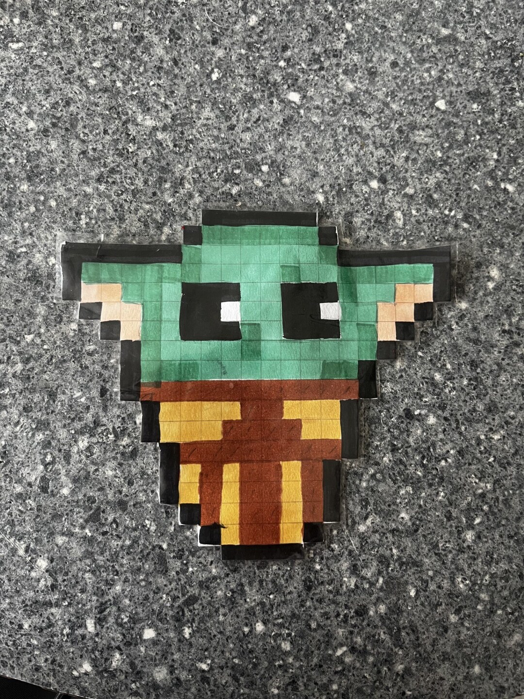 Pixel Yoda Drawing - Etsy