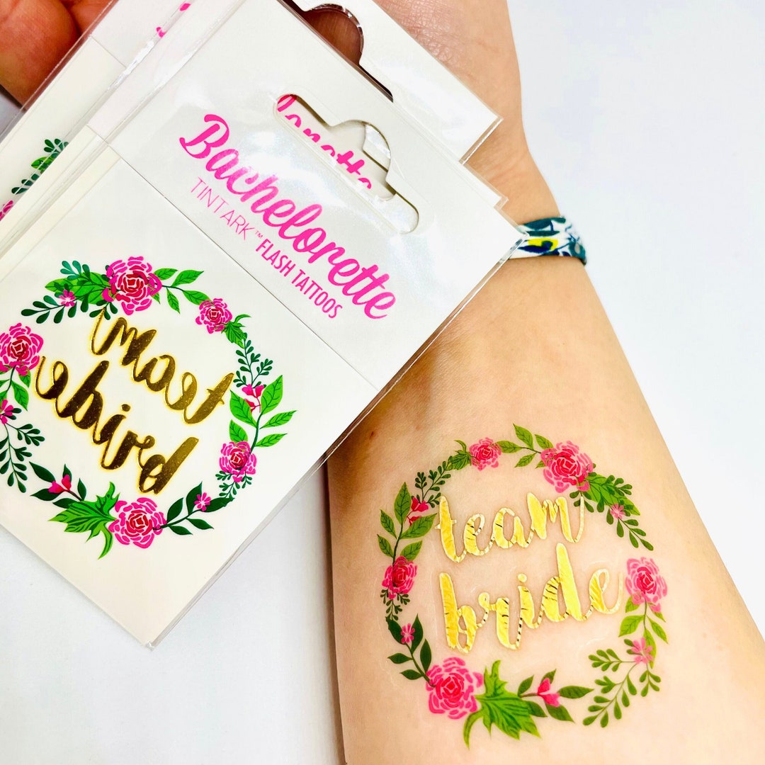 EVJF Team Bride Ephemeral Tattoo, EVJF Accessories, EVJF Gift ...