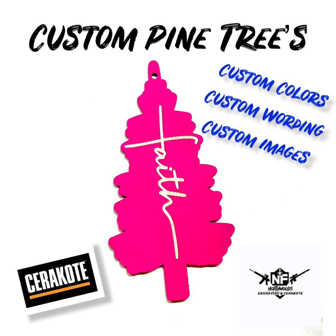 Custom Pine Tree Ornaments - Etsy