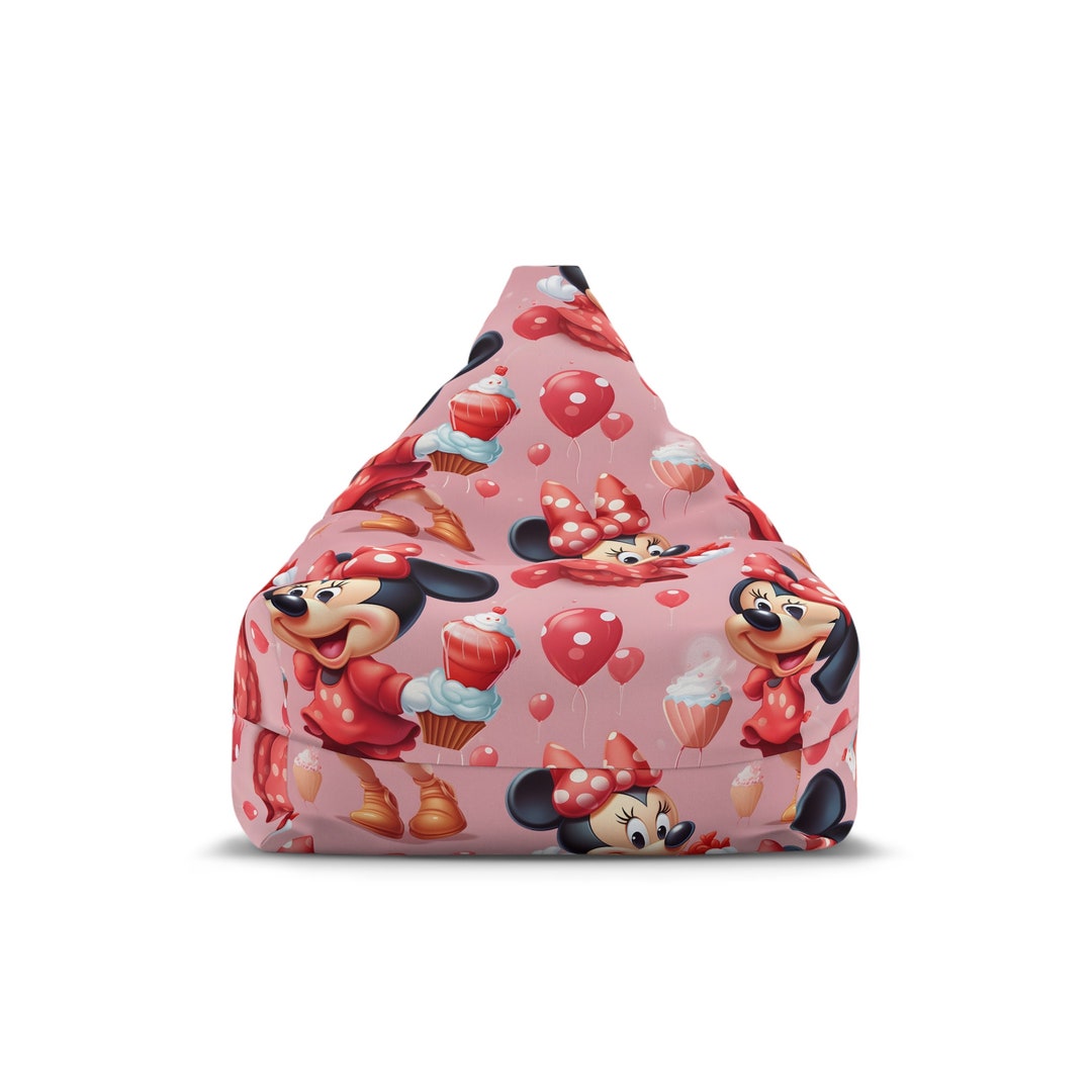 Kids Bean Bag, Minnie Mouse Bean Bag, Kids Furniture, Kids Room Decor ...