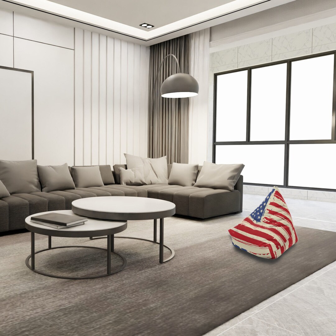 Retro American Bean Bag Chair, Bean Bag for Kids. Small Bean Bag. - Etsy