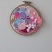 Pink Icing Handmade Original Embroidery Art, Abstract Embroidery ...