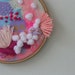 Pink Icing Handmade Original Embroidery Art, Abstract Embroidery ...