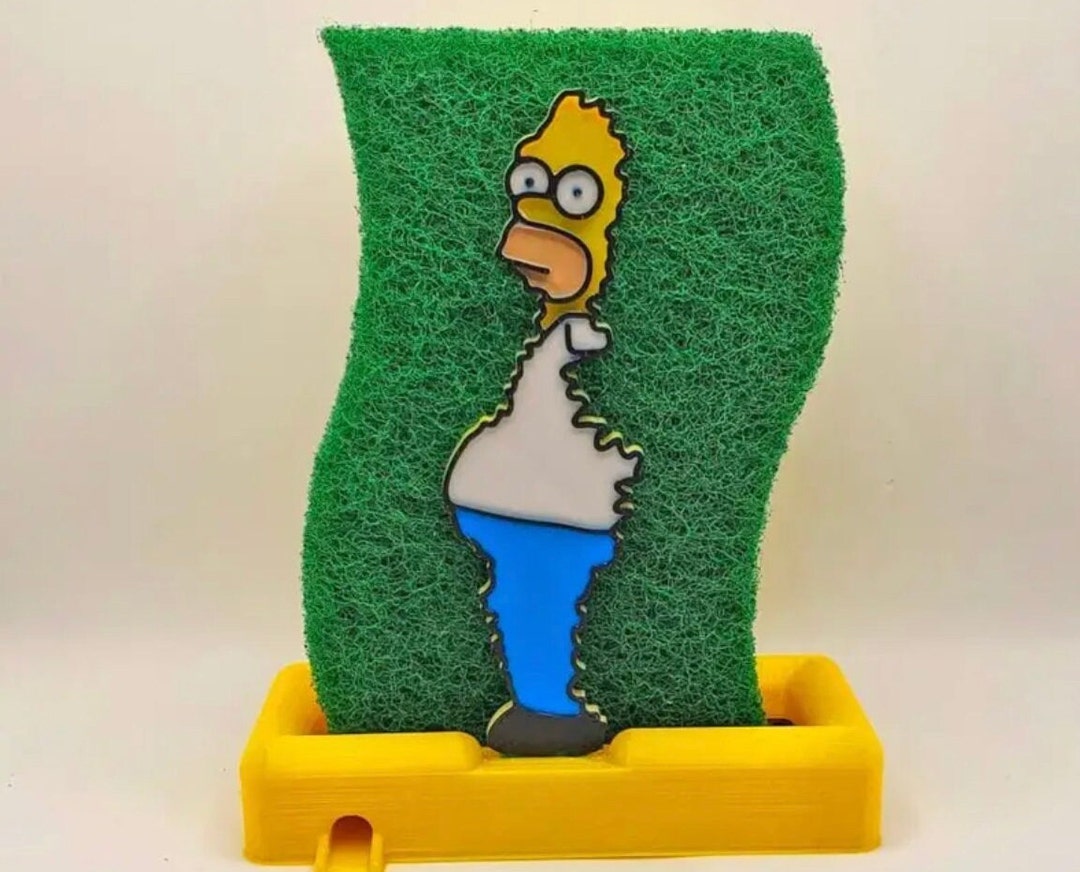 The Simpsons Homer Simpson Hedge Sponge Holder (kitchen) - Etsy