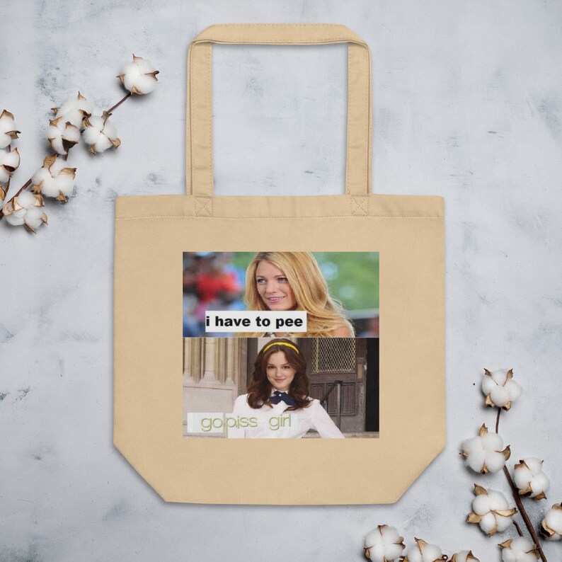 Go Piss Girl Meme Tote Bag Etsy