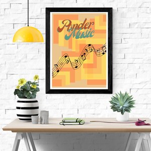 Musical Beats Printable Piece of Wall Art, Home Decor, Digital Download ...