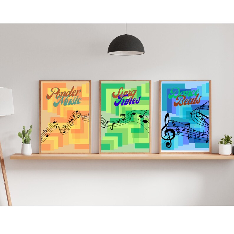 Musical Beats Printable Piece of Wall Art, Home Decor, Digital Download ...