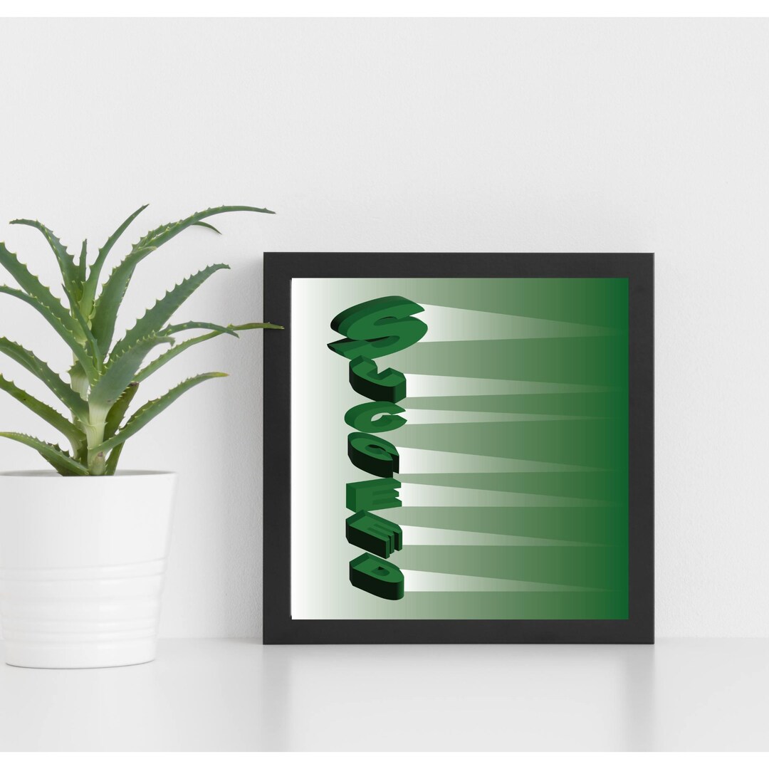 Motivational One Word Wall Art, Digital Download Printable, Home Decor ...