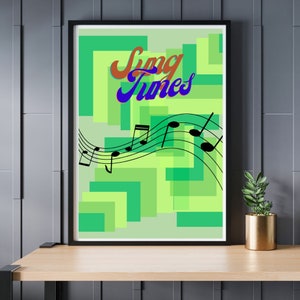 Musical Beats Printable Piece of Wall Art, Home Decor, Digital Download ...