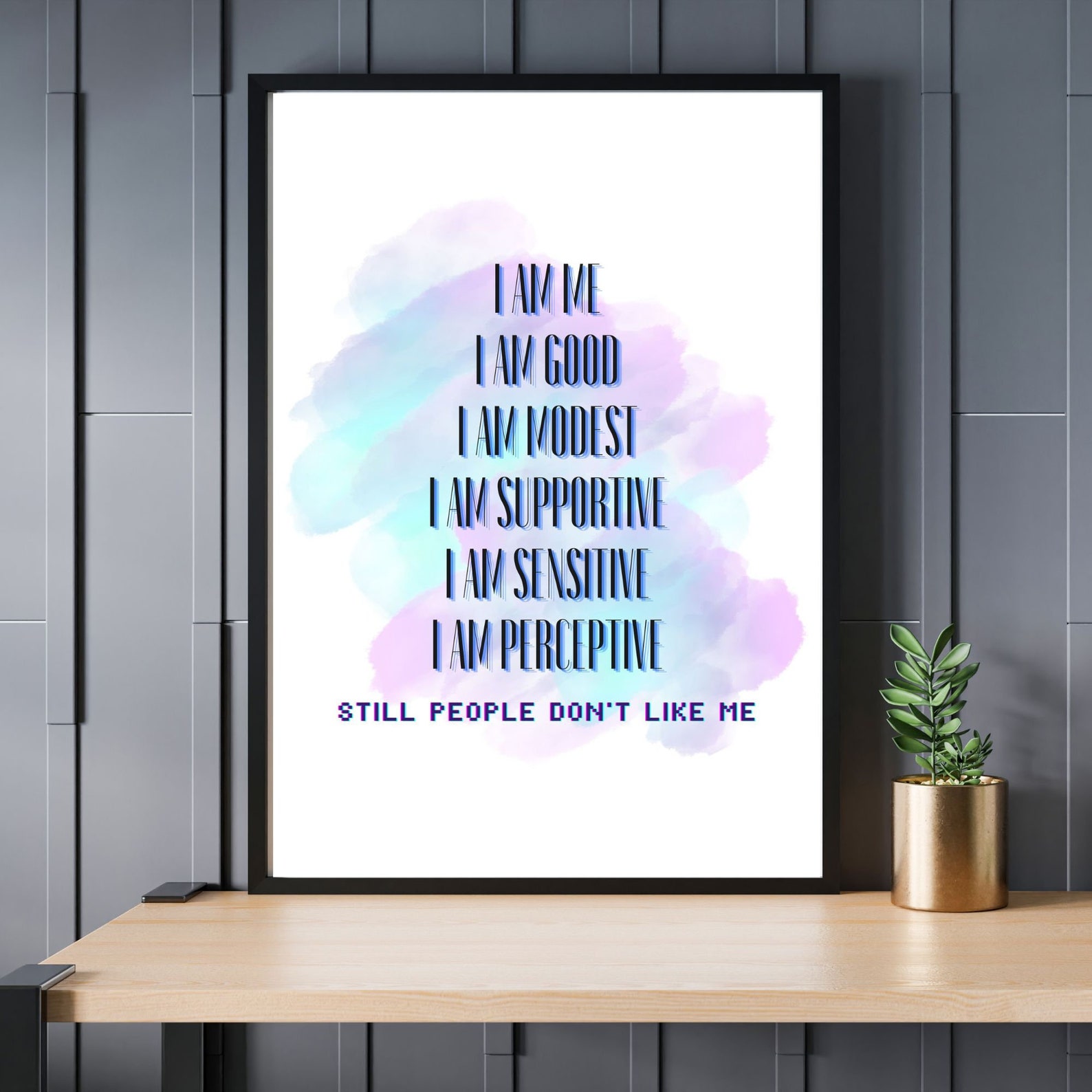 Motivational Thought Wall Art, Printable Piece of Wall Art, Positive ...