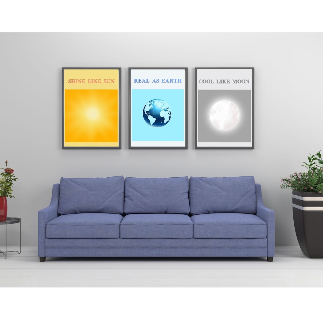 Earth Inspiration Printables, Positive Thought Wall Art, Digital ...