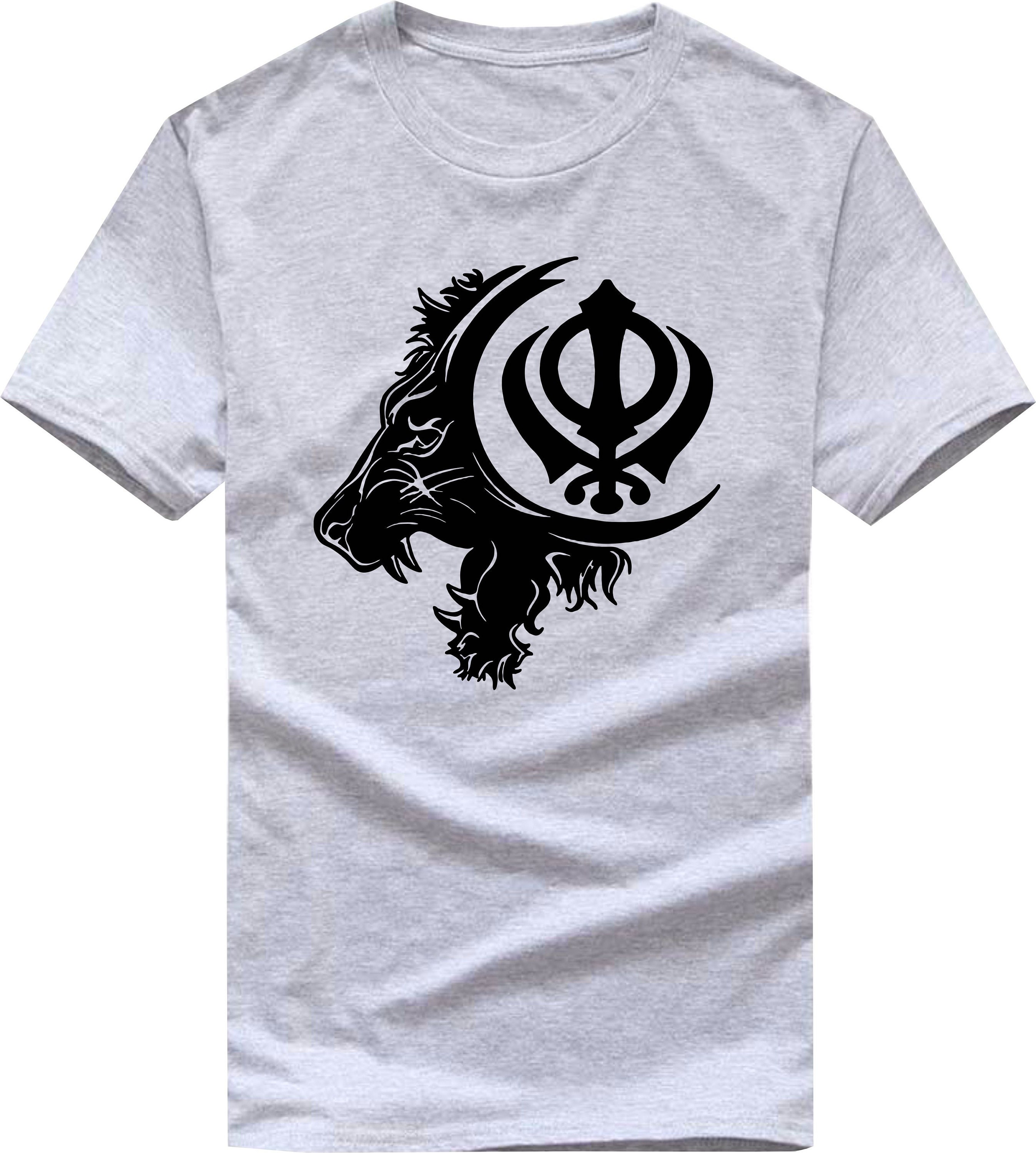 Sikh Lion Khanda Symbol T Shirt Sikhism Khanda Humanism Lion Face ...