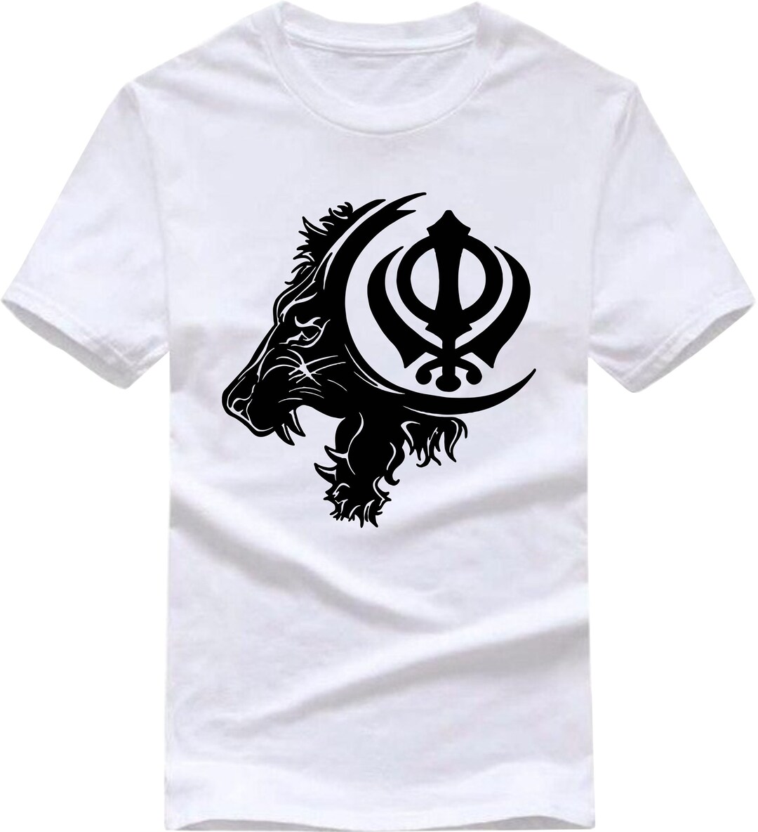 Sikh Khanda Lion Symbol T-shirt, Unisex Tee - Etsy UK