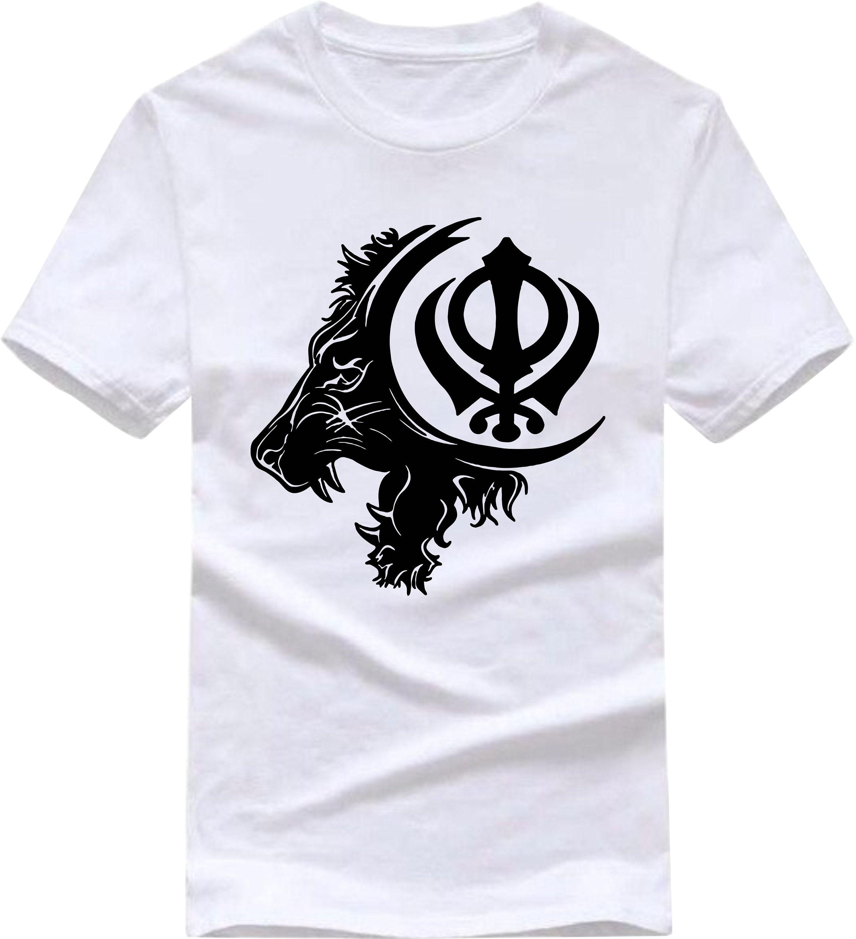 Sikh Lion Khanda Symbol T Shirt Sikhism Khanda Humanism Lion Face ...