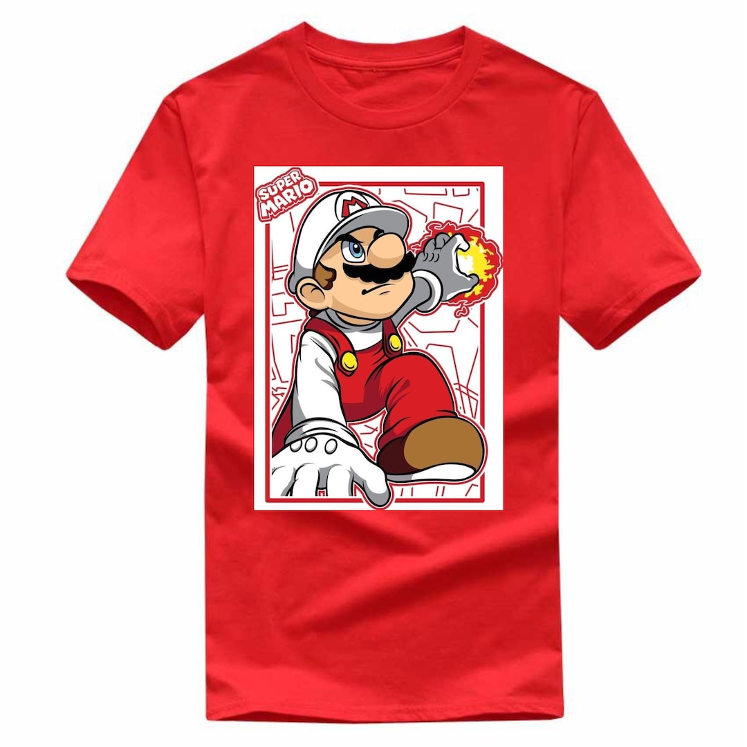 Super Mario Bros T-shirt Super Mario Lover Vintage Mario Fans Retro ...