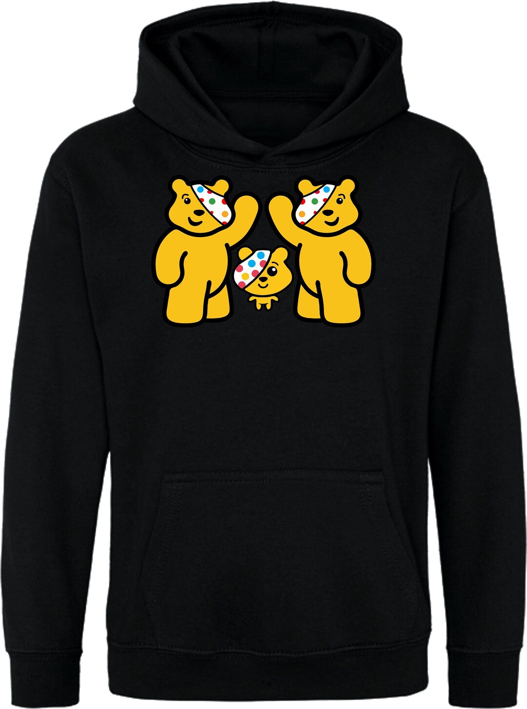 Pudsey Bear Family 2023 Hoodie Children in Need Spotty Day - Etsy