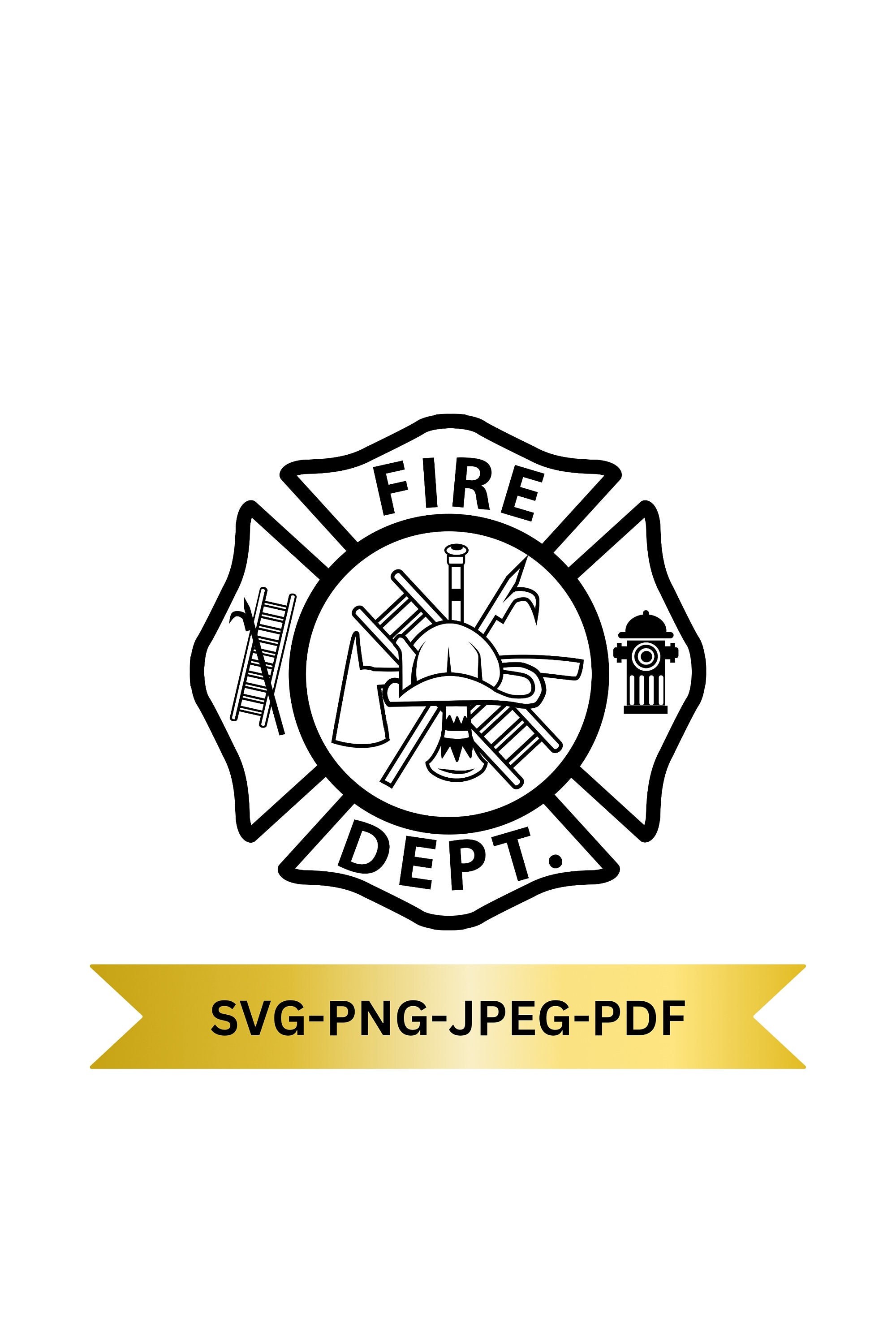 SVG Fire Dept Download Firefighter Svg ,fire Dept Png I Fireman Svg ...