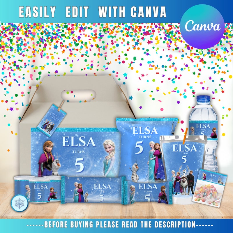 Frozen Theme Party - Etsy