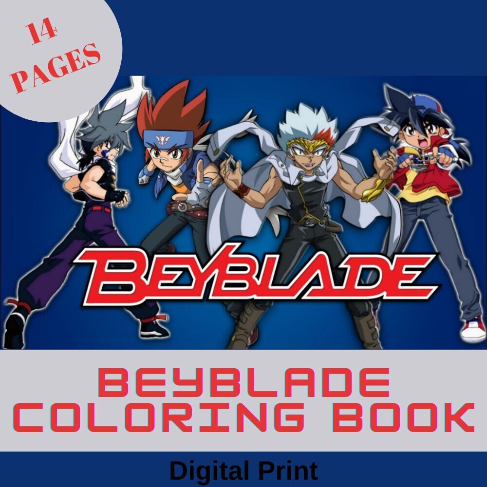 Beyblade Coloring Pages Free Printable Beyblade Coloring