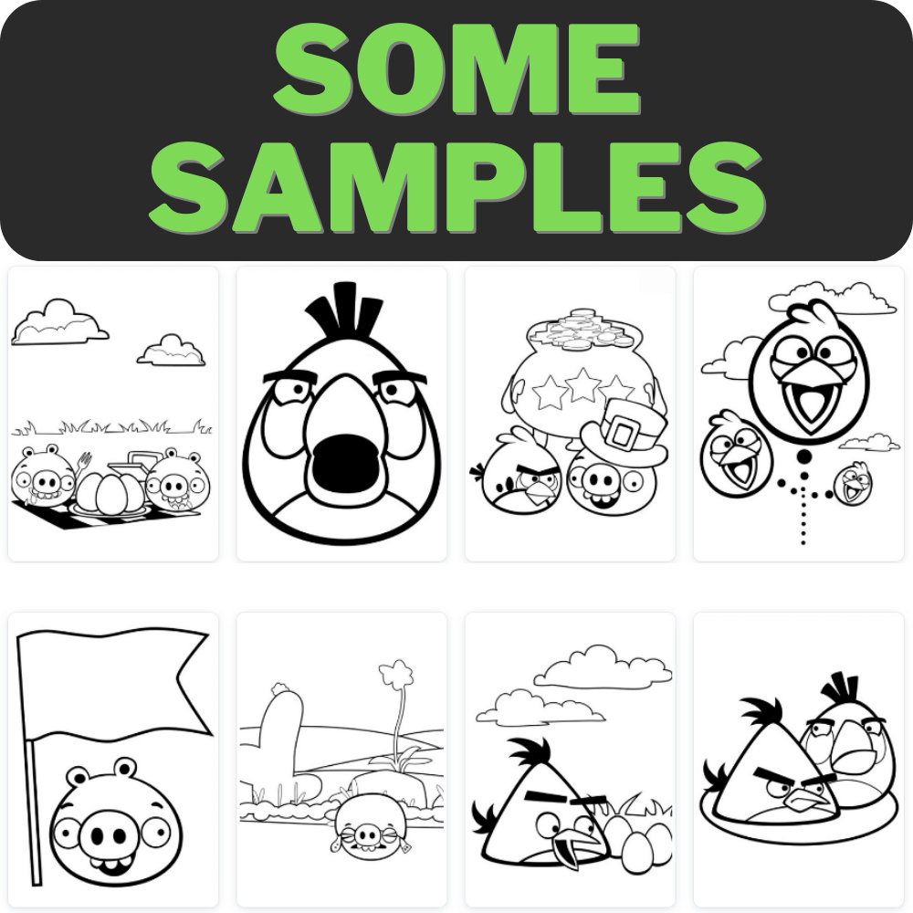 Angry Birds Seasons Coloring Pages