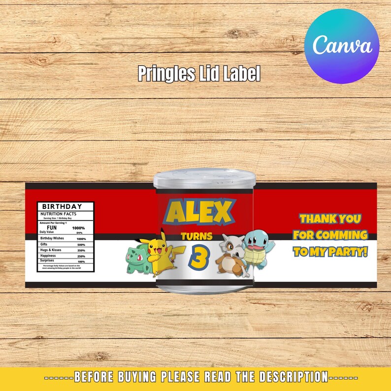 Pokemon Themed Party Bundle - Printable Party Bundle- Personalized ...