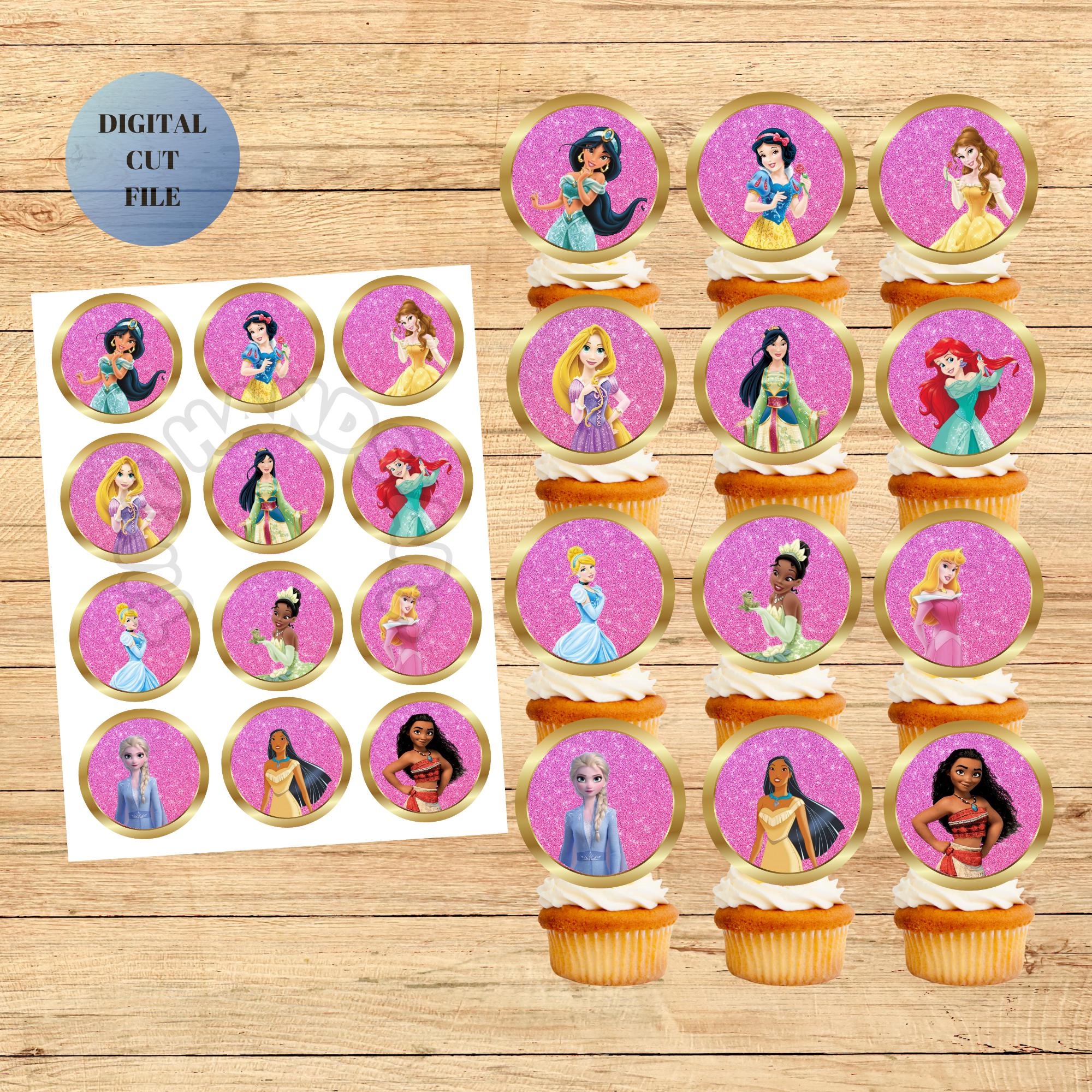 Princess Cupcake Toppers: Printable Toppers (digital Download) - Etsy