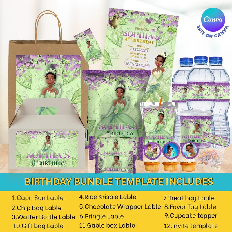 Black Princess Party Bundle - Etsy