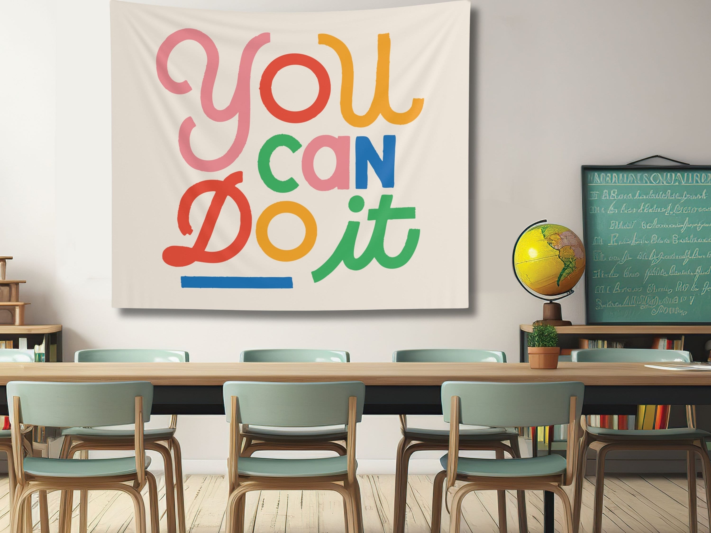 You Can Do It Classroom Wall Tapestry, Classroom Decor, Banner - Etsy