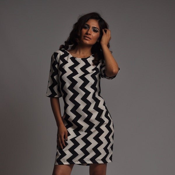 Womens Chevron Dress - Etsy