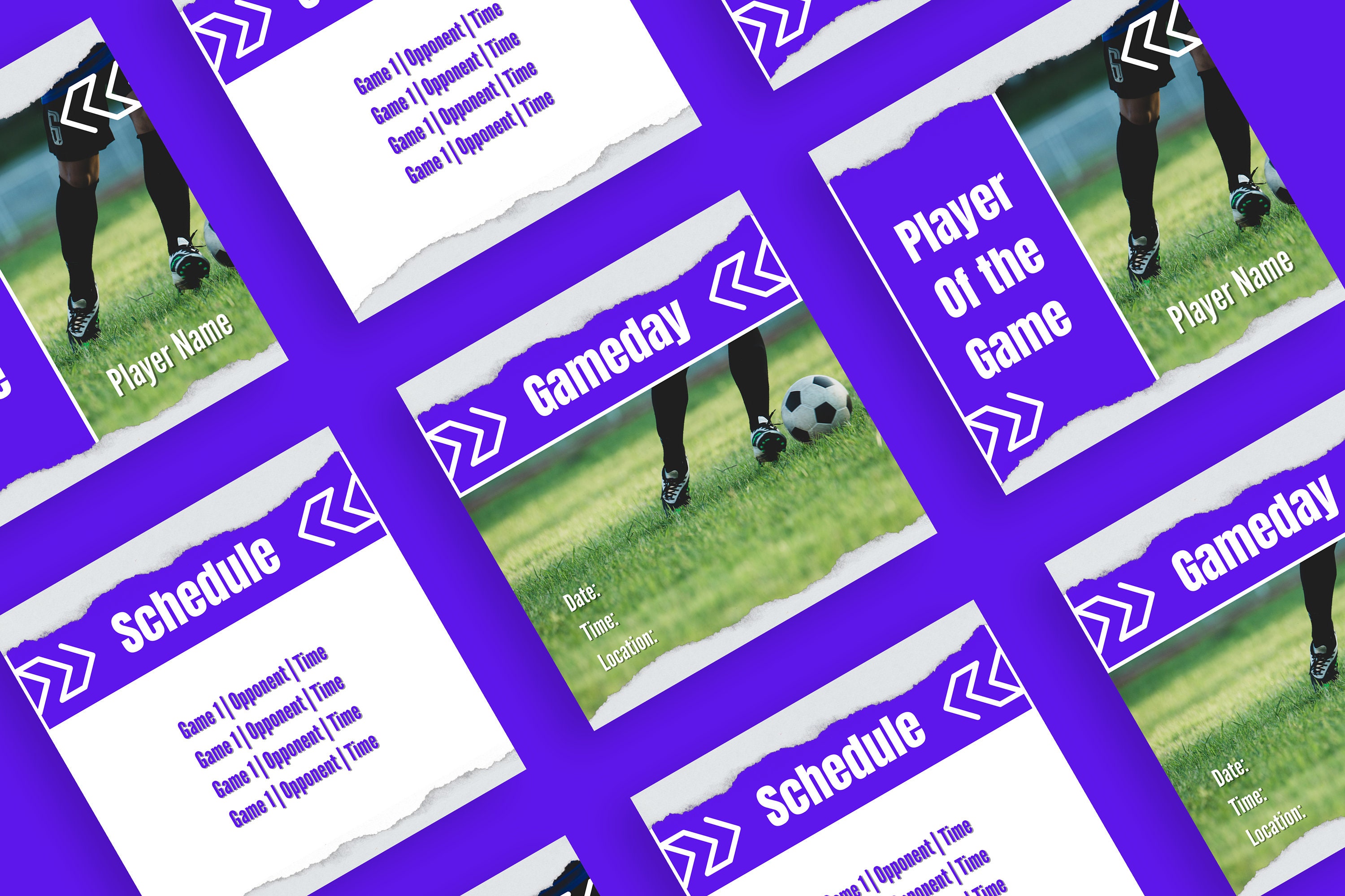 Sports Template Pack 1 - Etsy